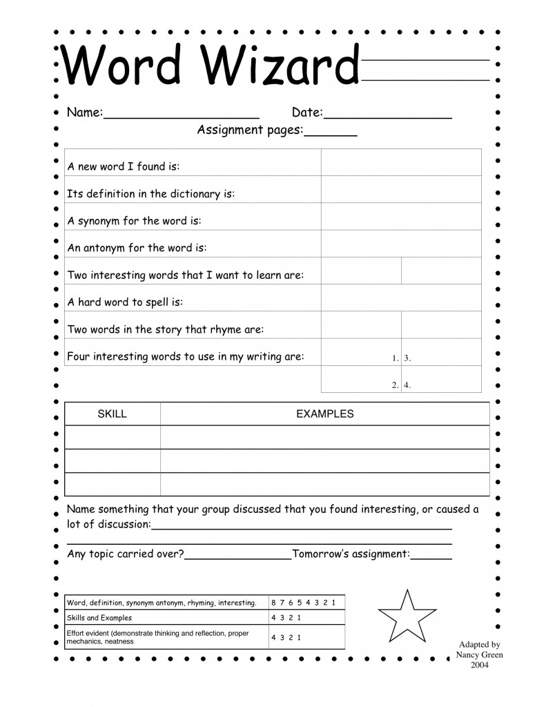  Literature Circle Handouts Not My Work 2nd 6th Grade Jake Dury